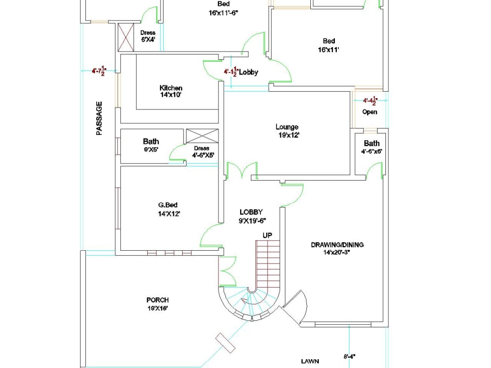 Modern Home Design 2d @3d | Upwork