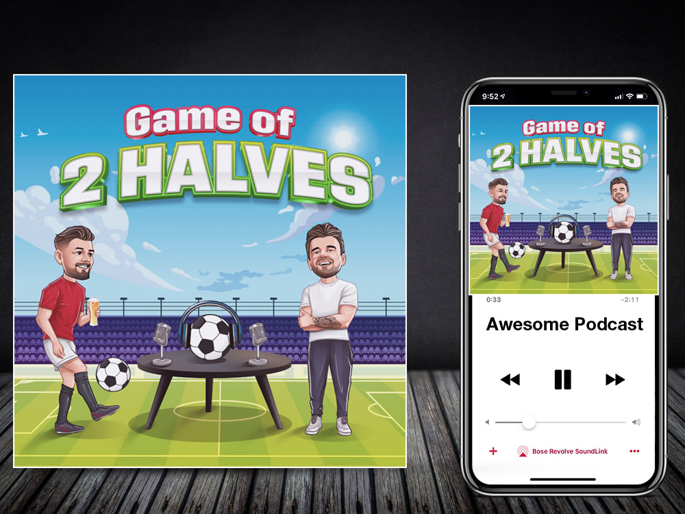 Custom podcast cover art cartoon style, podcast cover design, podcast ...