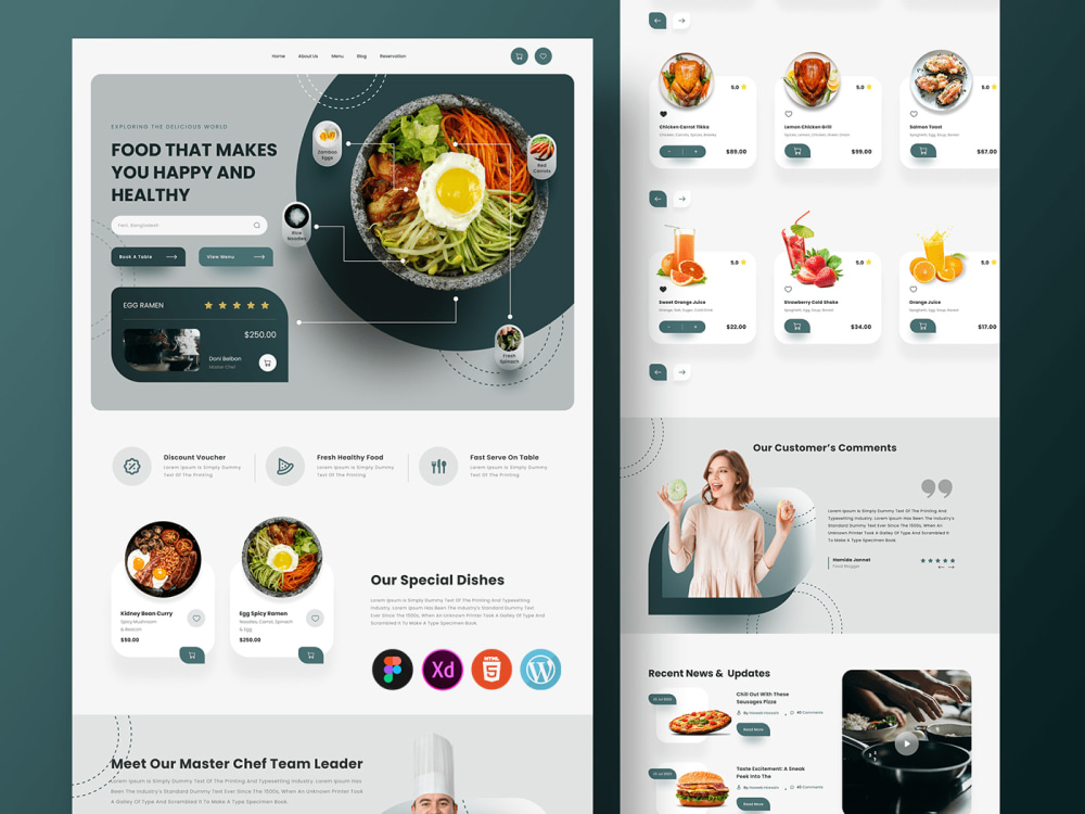 Responsive, creative and modern UI/UX website/Landing Page Design in Figma | Upwork