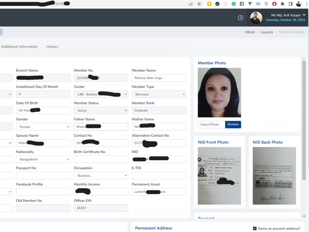Custom asp dot net mvc, dot net core or blazor web app | Upwork