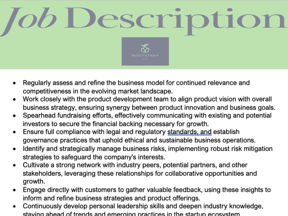 35+ customizable JD templates for your key startup hires! | Upwork