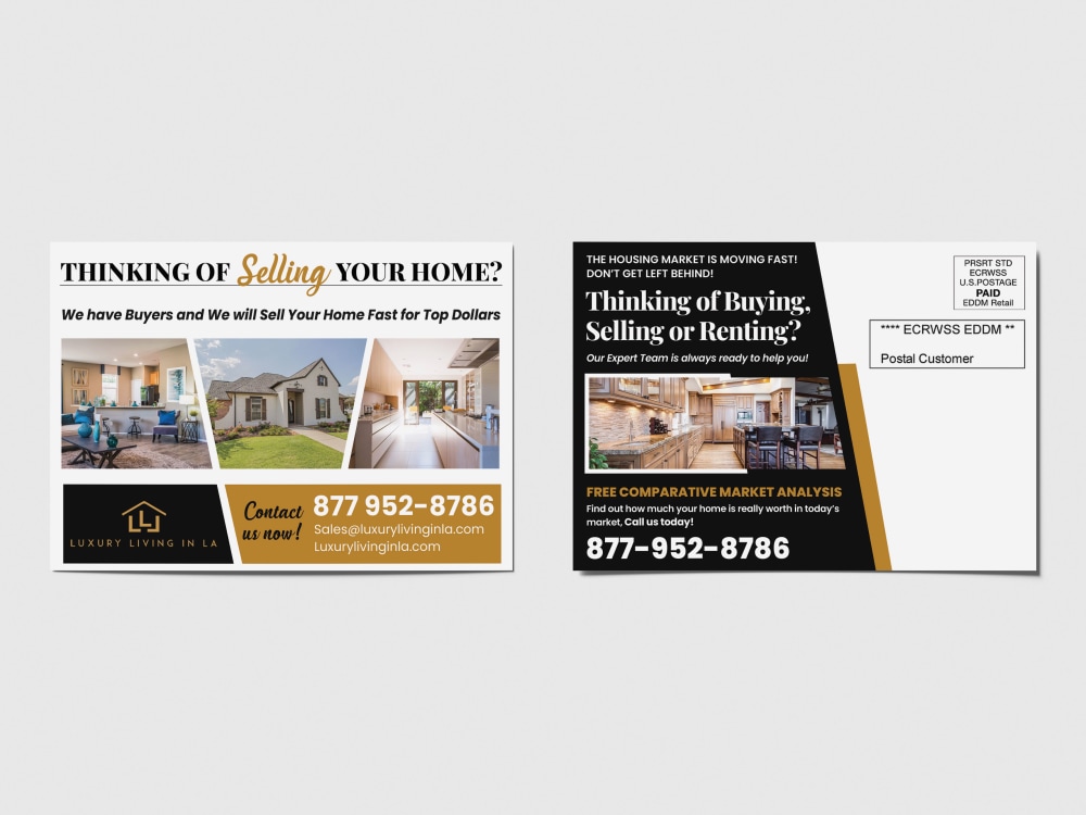 An Eye-catchy Postcard Design or Direct Mail & EDDM Postcard Design ...