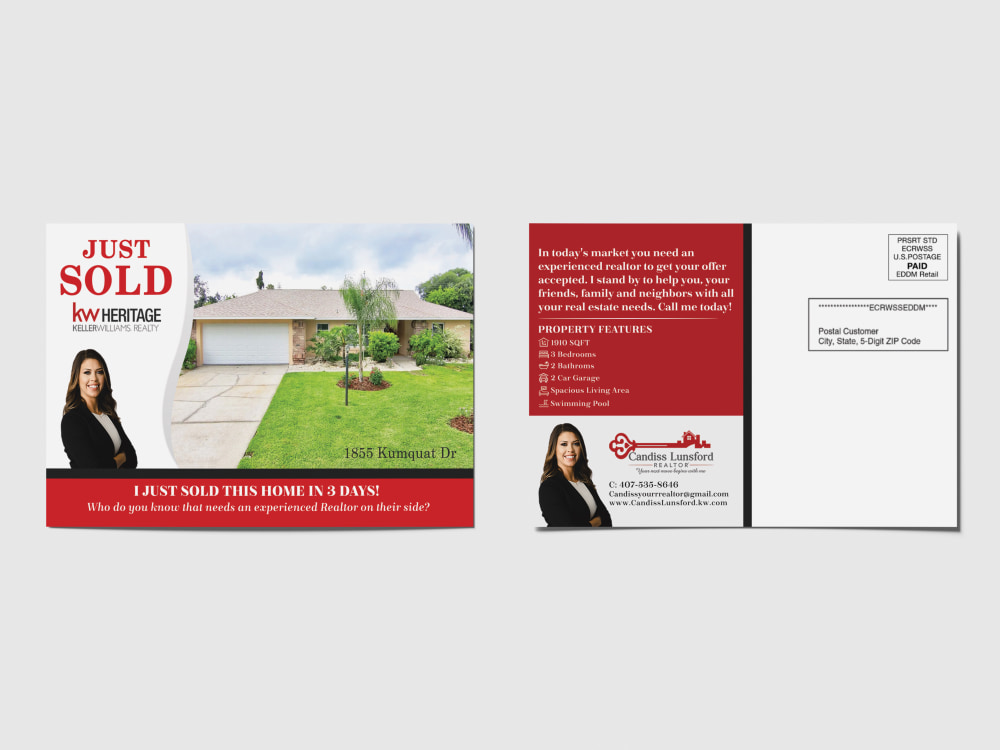 An Eye-catchy Postcard Design or Direct Mail & EDDM Postcard Design ...