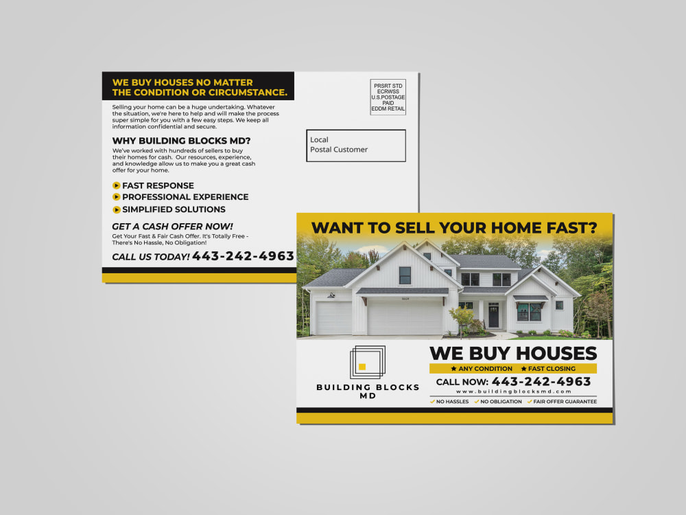 An Eye-catchy Postcard Design or Direct Mail & EDDM Postcard Design ...