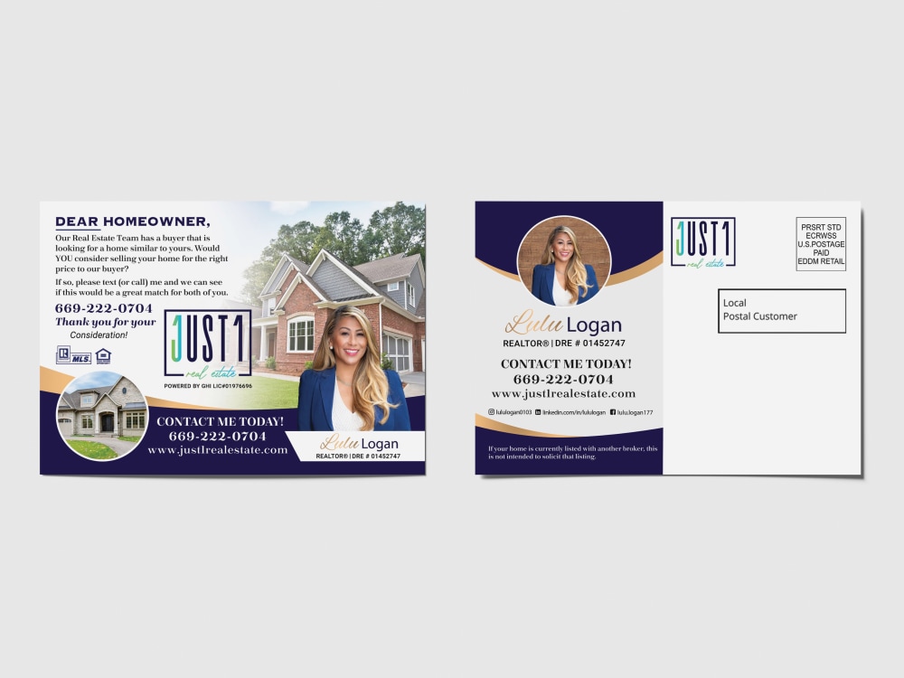 An Eye-catchy Postcard Design or Direct Mail & EDDM Postcard Design ...