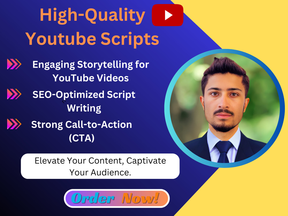 Unique YouTube Script Writing, SEO-Optimized Scripts, YouTube Script Writer | Upwork