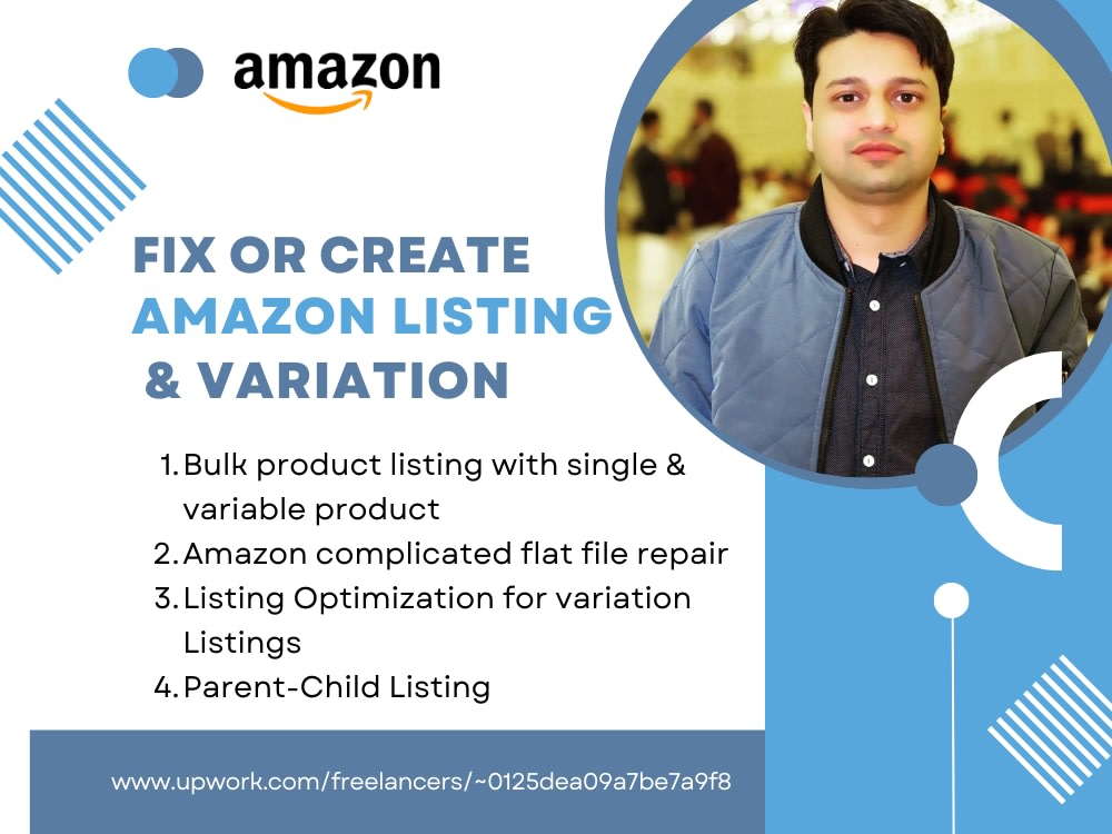 Fix your Product Variation issue by Amazon Flat file, Variation listing | Upwork