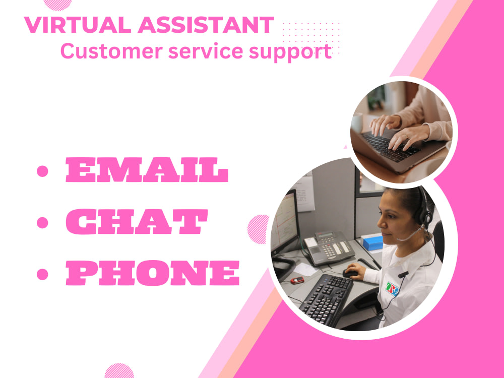 Customer service support through email, chat, calls, and ...
