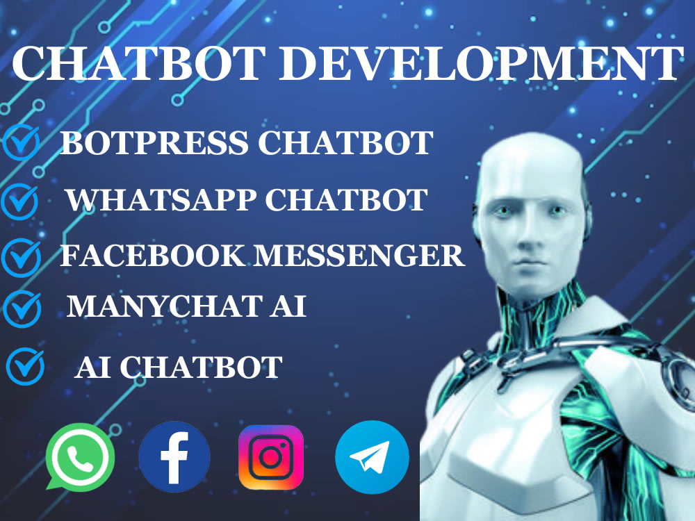 Ai chatbot on Botpress manychat landbot chatfuel tidio dialogflow | Upwork Ai chatbot on Botpress manychat landbot chatfuel tidio dialogflow | Upwork
