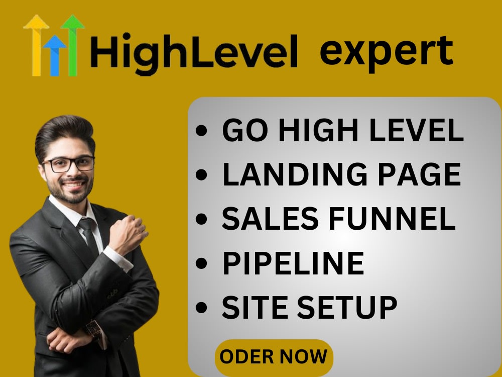 GoHighLevel account setup GHL Automation setup landing page Sales funnel | Upwork