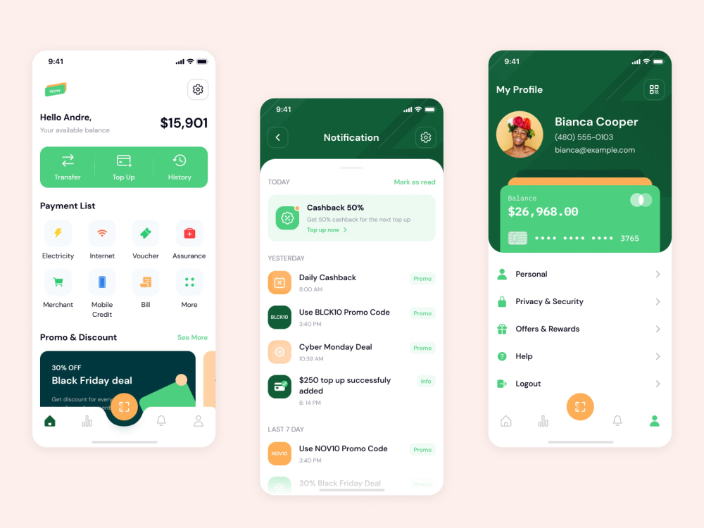 Clean and user-friendly design for your Mobile App interface | Upwork