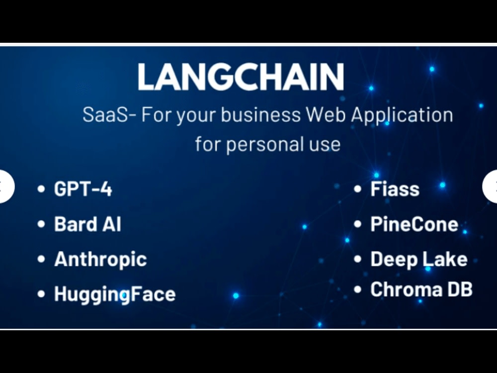 Chat gpt saas or web apps using langchain | Upwork