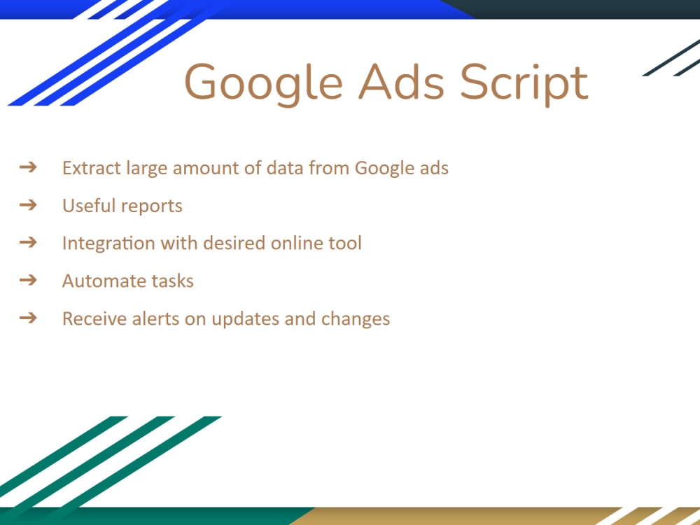 Strategic Google Ads Script: Elevate Data Extraction and Manipulation | Upwork