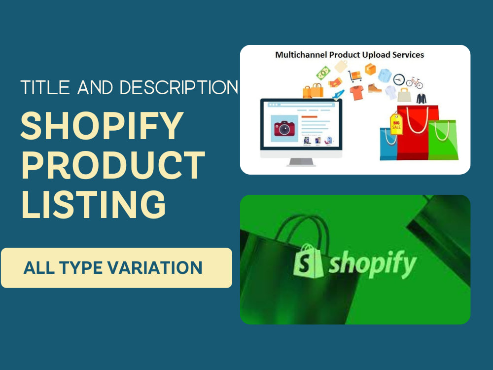 Shopify product upload, Shopify product listing, Shopify collection ...