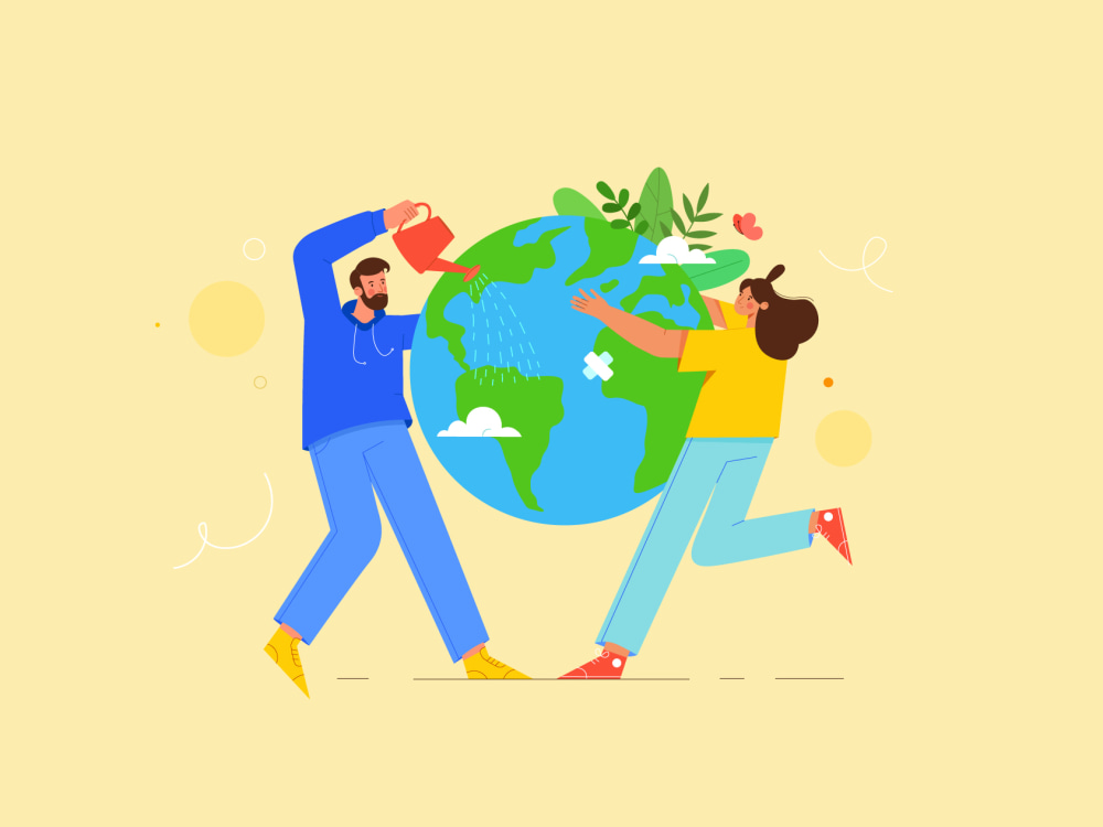 A high-quality flat vector illustration | Upwork