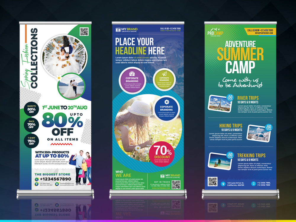 Roll Up Banner Design, Yard Sign, Backdrop, Sign Board, Retractable ...