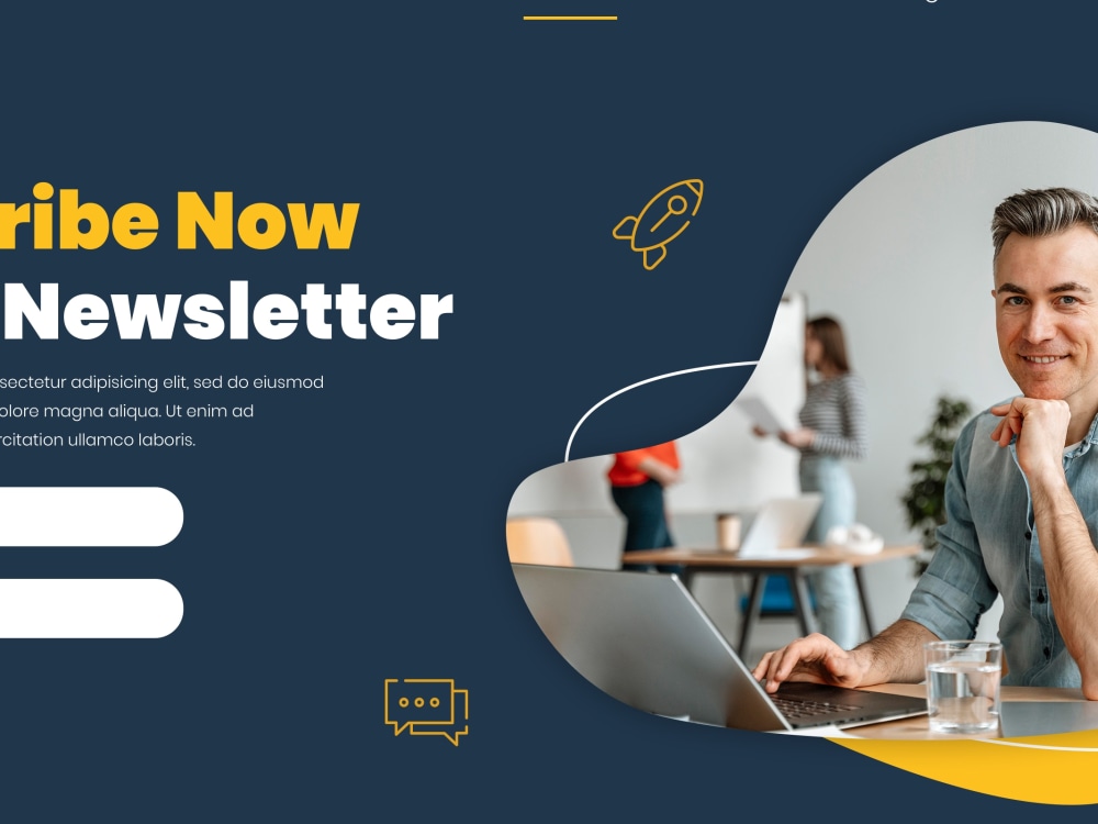 Creative marketing header web page design | Upwork