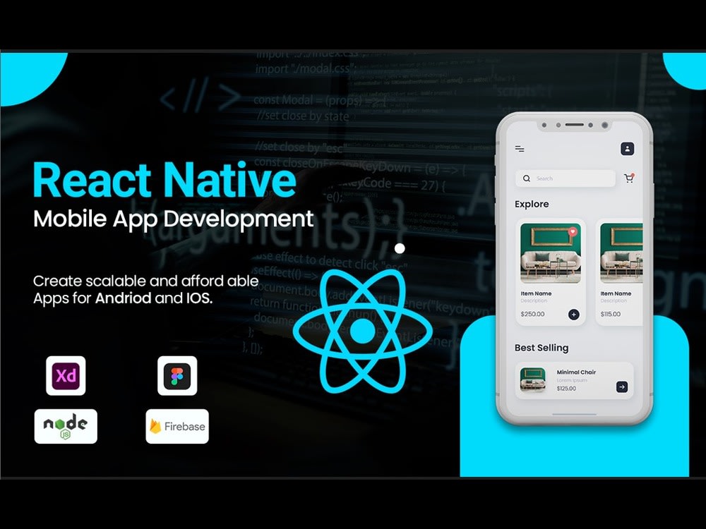 A custom iOS & Android App development using Flutter and React Native ...