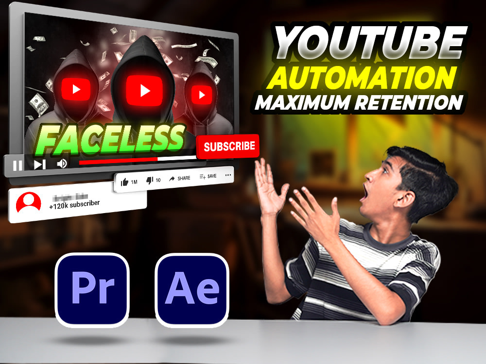 Professional Faceless Video Edits | YouTube Automation | Cashcow | Upwork