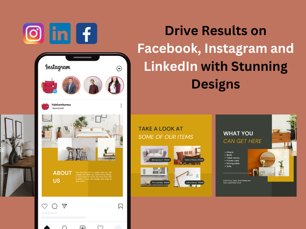 Optimized Carousel Design For Facebook, LinkedIn and Instagram | Upwork
