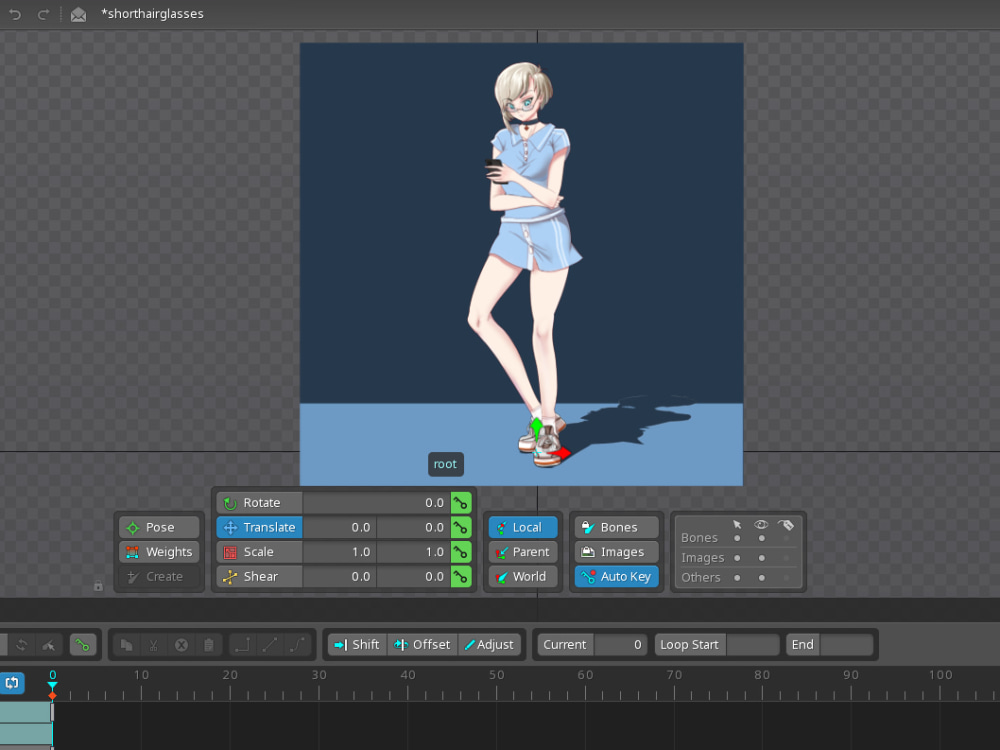 A character RIG for SPINE2D | Upwork