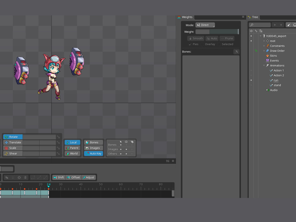 A character RIG for SPINE2D | Upwork