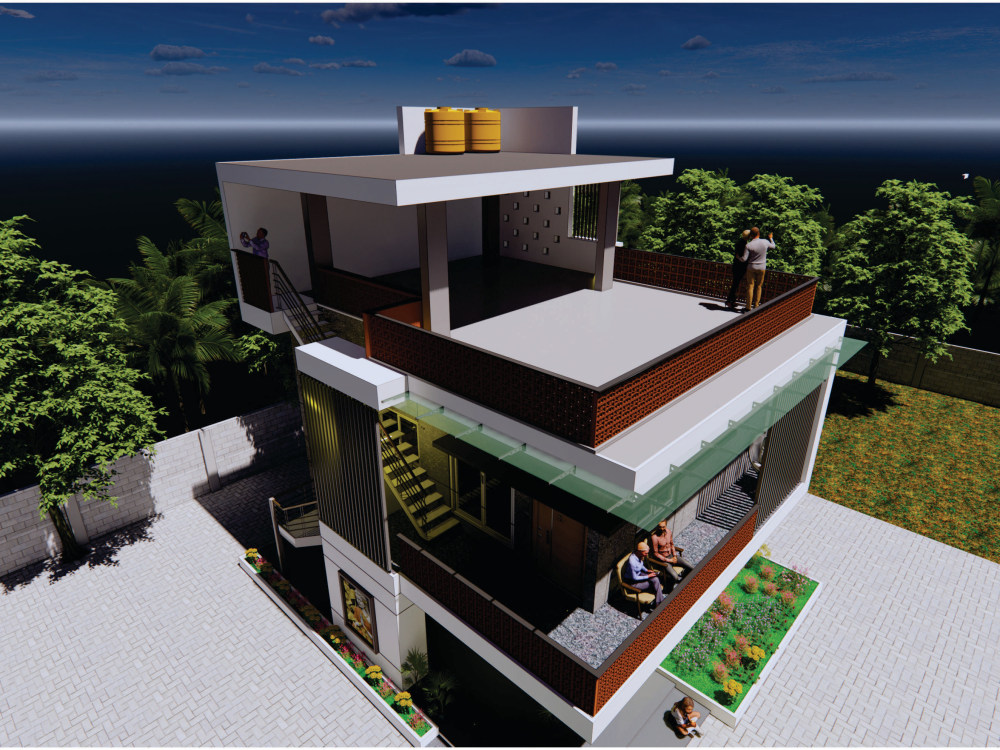 Residential House Design, 3D renderings and Walkthrough | Upwork