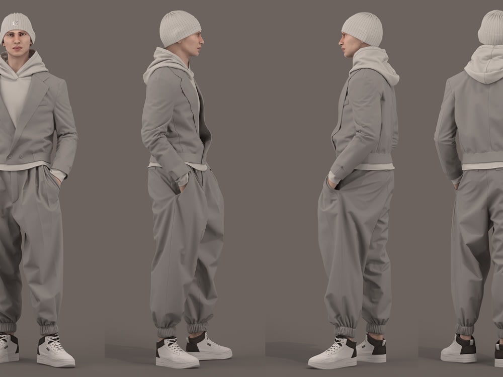 Realistic 3d clothes 3d garment design 3d fashion design in clo 3d daz ...