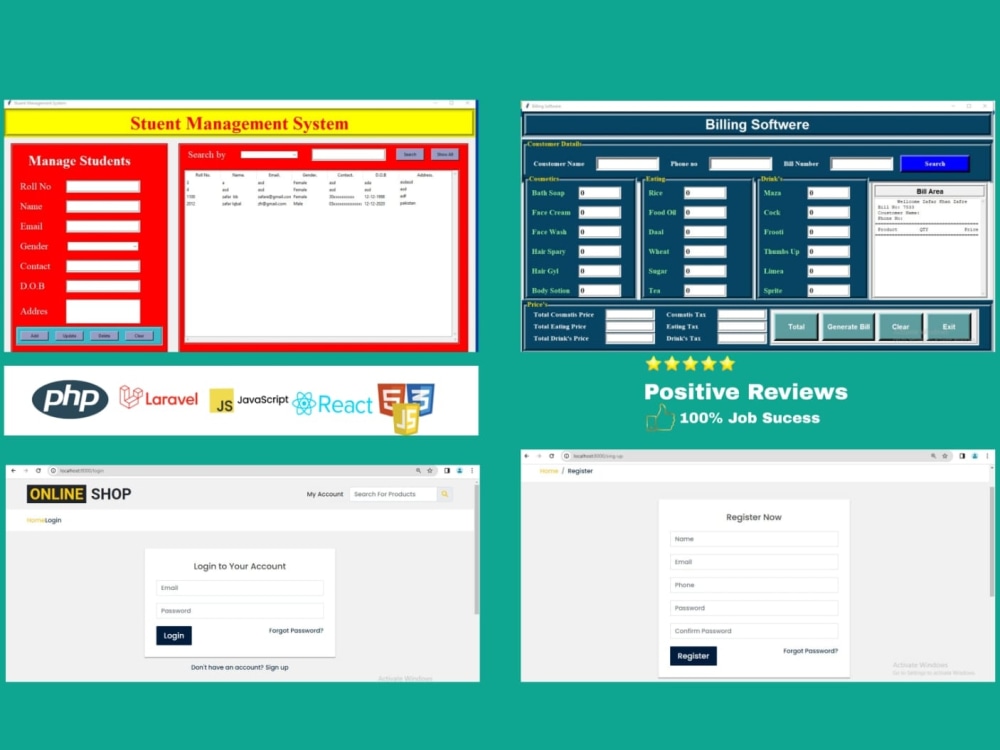 Full Stack Web Developer Php Laravel React Js Mysql Html Css Upwork