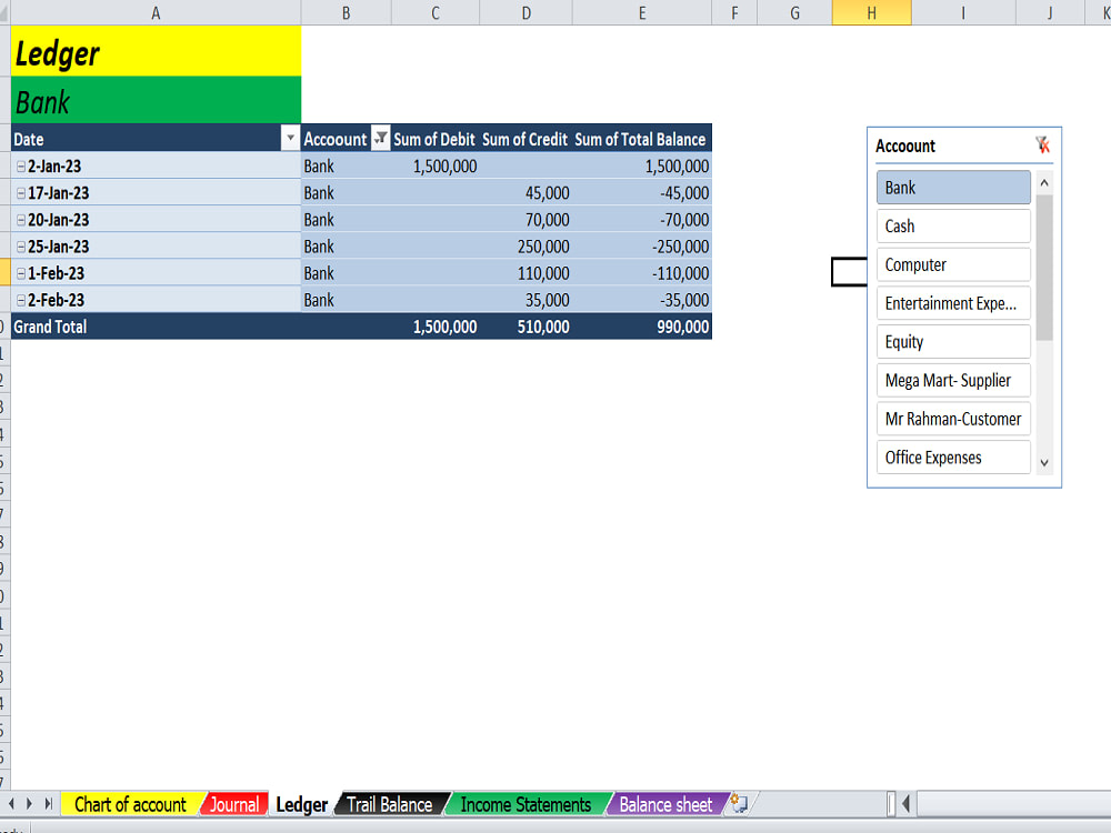 Bookkeeping service Using Microsoft Excel | Upwork