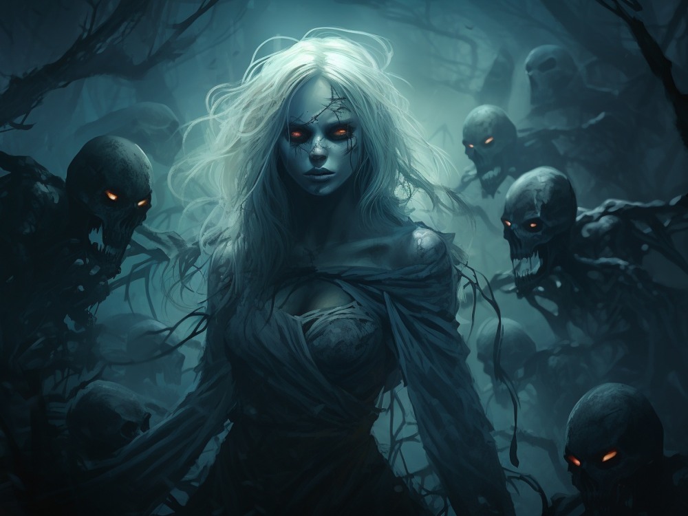 A fantasy horror character art, ghost character | Upwork