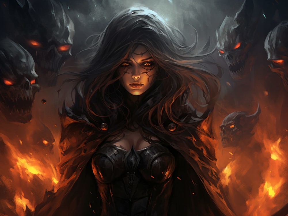 A fantasy horror character art, ghost character | Upwork