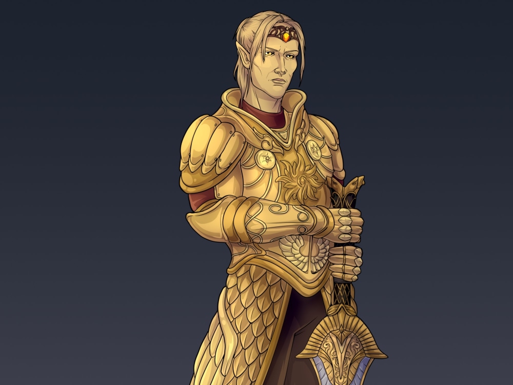A full-body semi-realistic Illustration of your character | Upwork