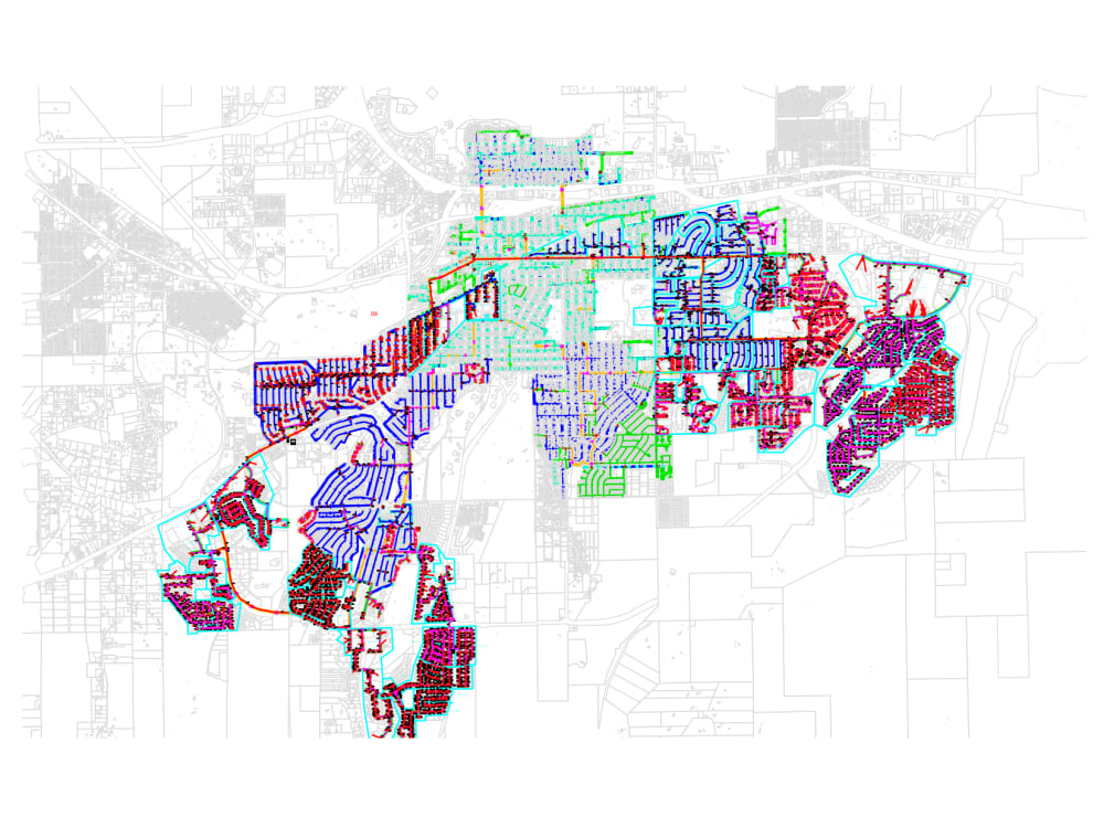 Telecommunication Engineering FTTH Design/Fibre design and 2D drafting ...