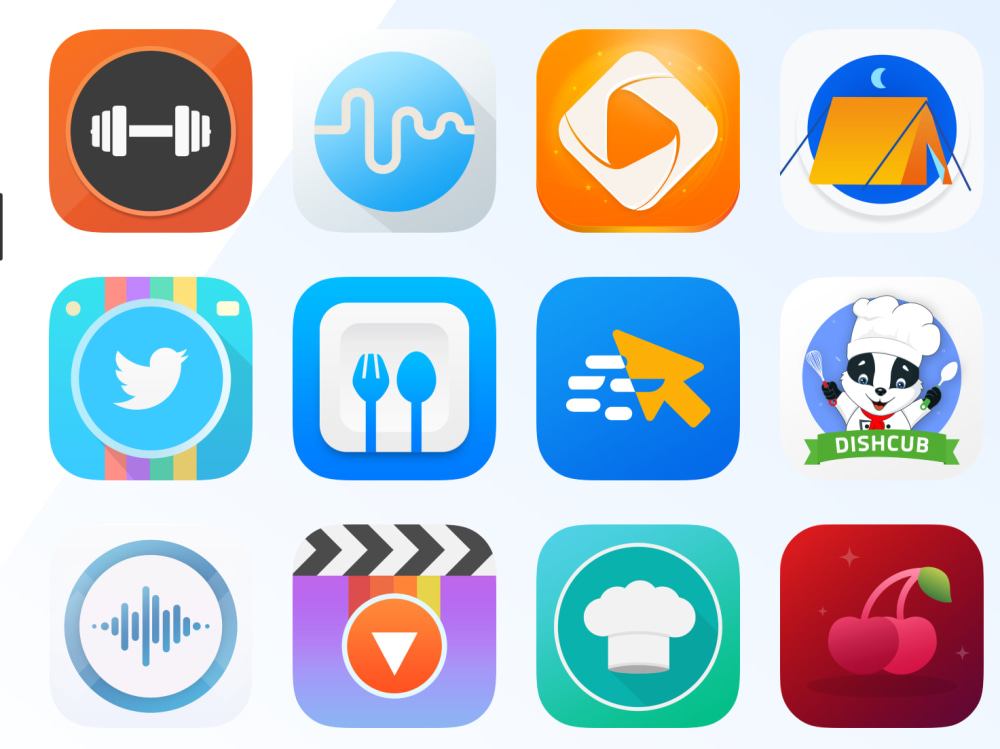Modern and professional mobile app icons for iOS or Android | Upwork