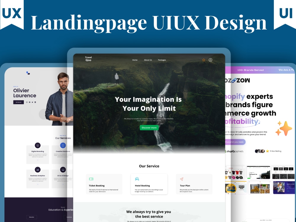 A Professional UI UX design for landingpage | Upwork