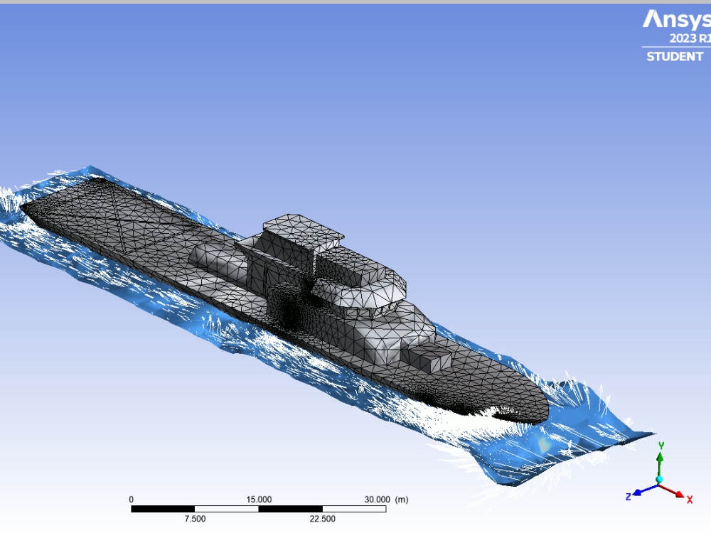 FEA, CFD & Hydrodynamic Analysis of a floating Body using Ansys. | Upwork