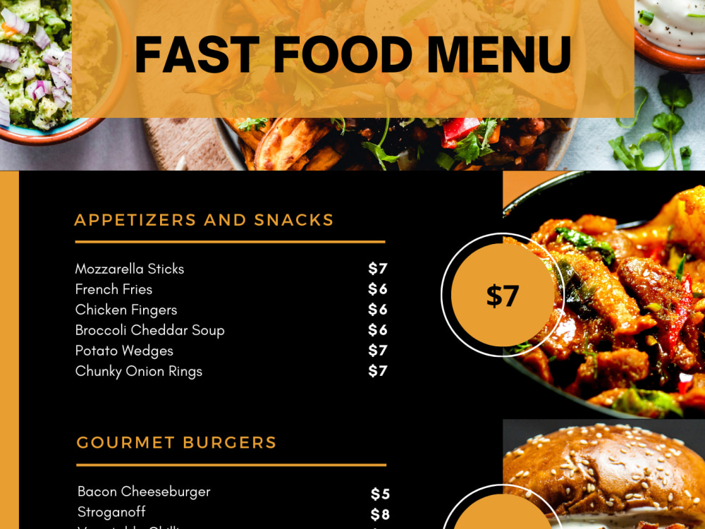 MENU DESIGNS THAT ENGAGE CUSTOMER | Upwork