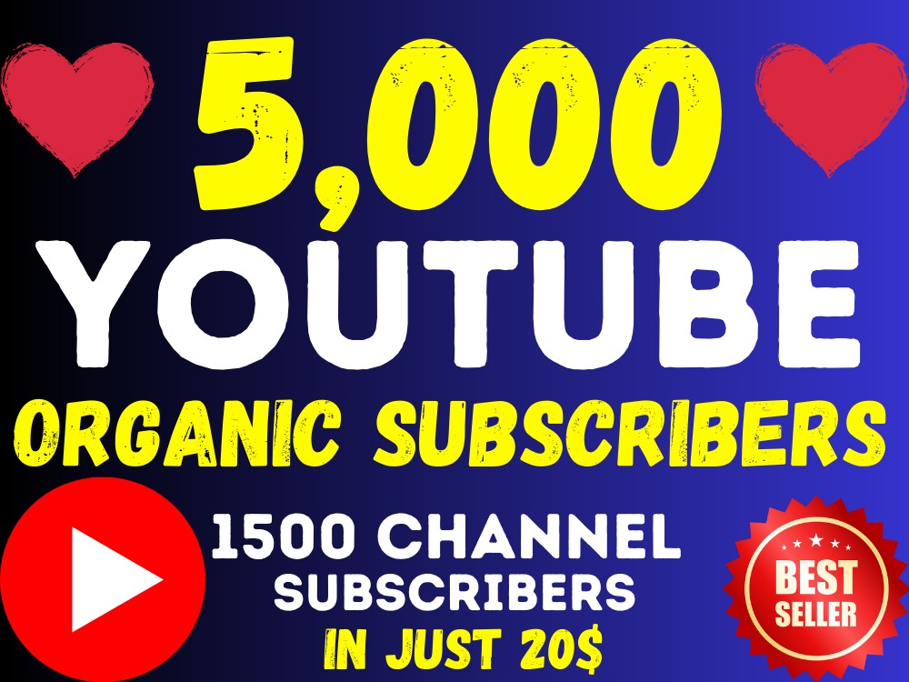 5000 real youtube subscriber | youtube subscribers promotion | Upwork