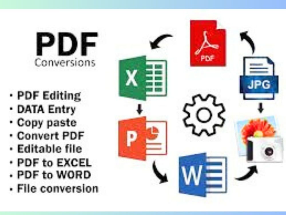 PDF file conversion to any other editable file format | Upwork
