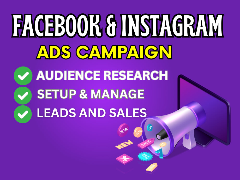 Facebook advertising/FB ads campaign/ FB marketing/Instagram ads | Upwork