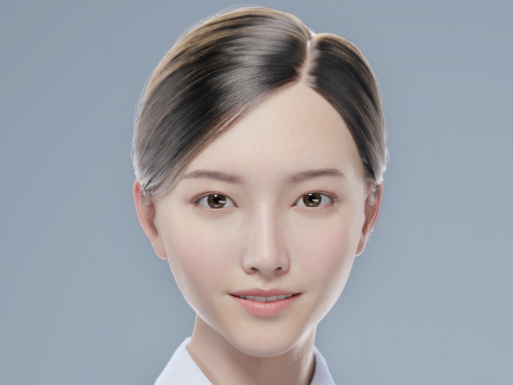 Stunning 3d realistic chatbot virtual influencer, assistance bot, ai ...