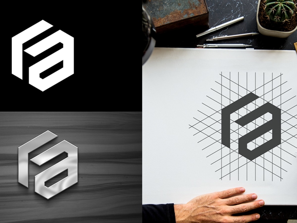Timeless, and minimalist letter mark and wordmark logo for your startup ...