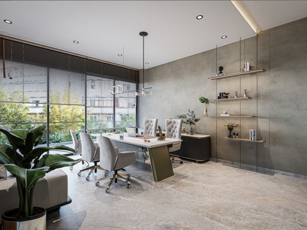 A high-quality photorealistic 3D render | interior designer |Space ...