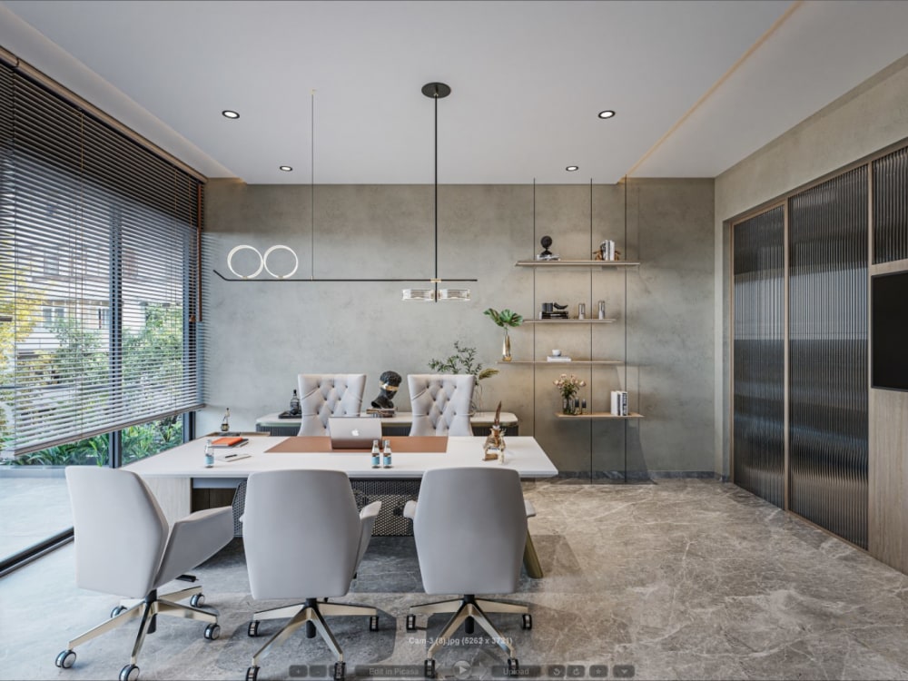 A high-quality photorealistic 3D render | interior designer |Space ...