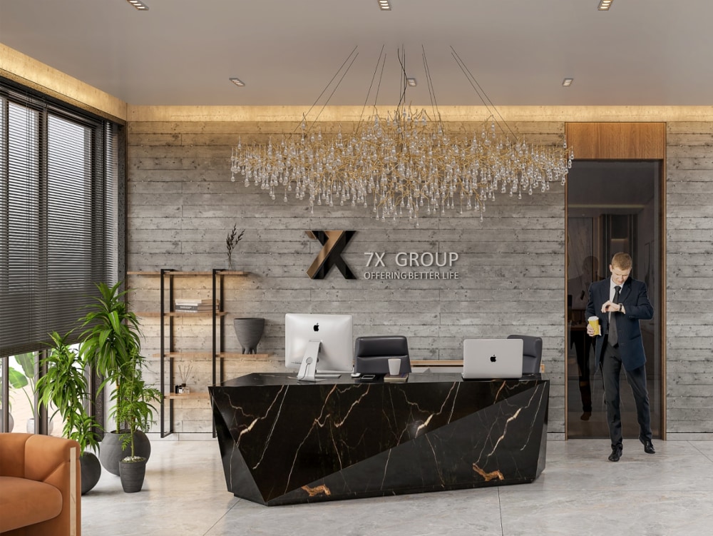 A high-quality photorealistic 3D render | interior designer |Space ...