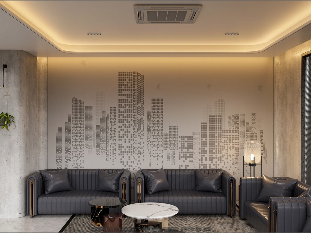 A high-quality photorealistic 3D render | interior designer |Space ...
