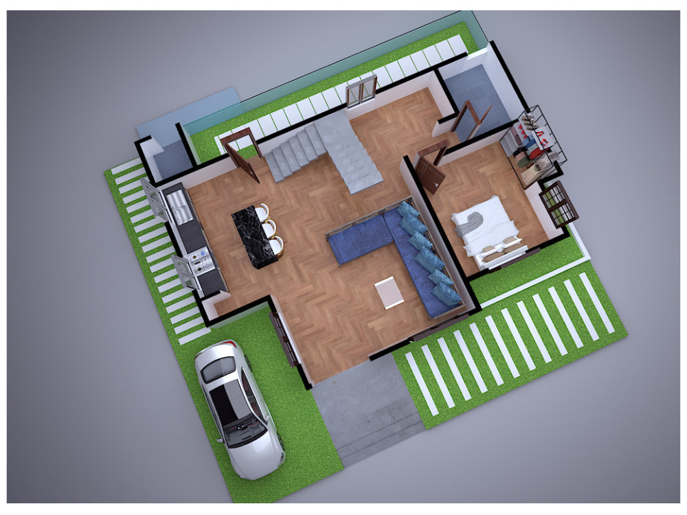 A photorealistic 3D Floor Plan Render | Upwork