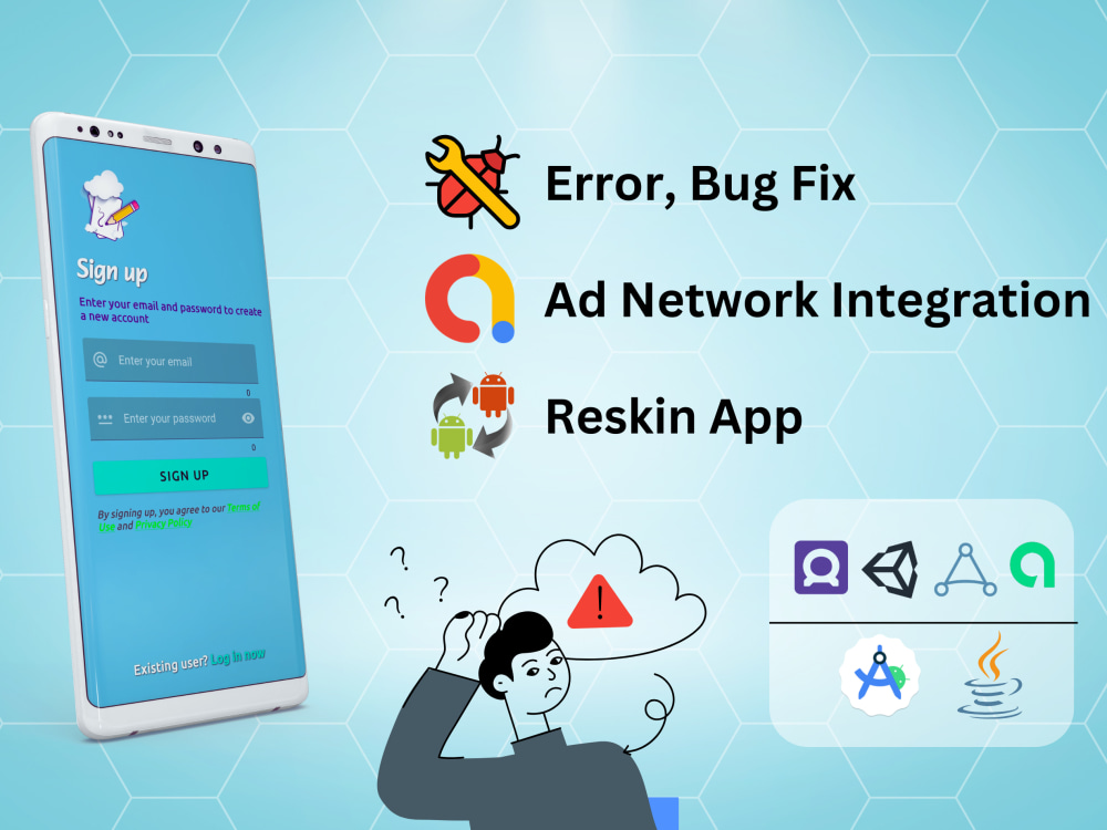 Expert bug fixing, ad integration, and Android app reskinning services ... Expert bug fixing, ad integration, and Android app reskinning services ...