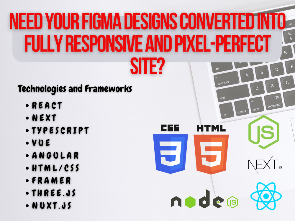 Your Figma Designs converted into pixel-perfect and responsive Website / UI | Upwork